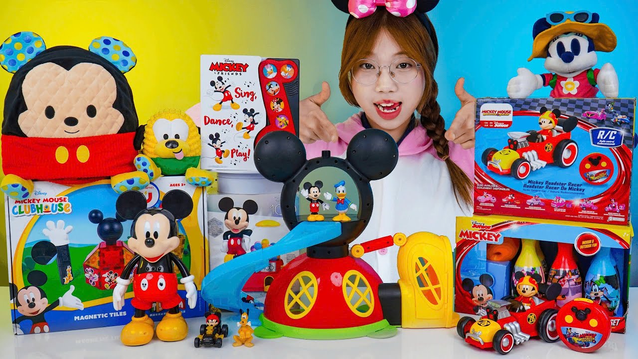 Mickey Asmr ёярнsatisfying With Unboxing Disney Mickey Mouse Clubhouse