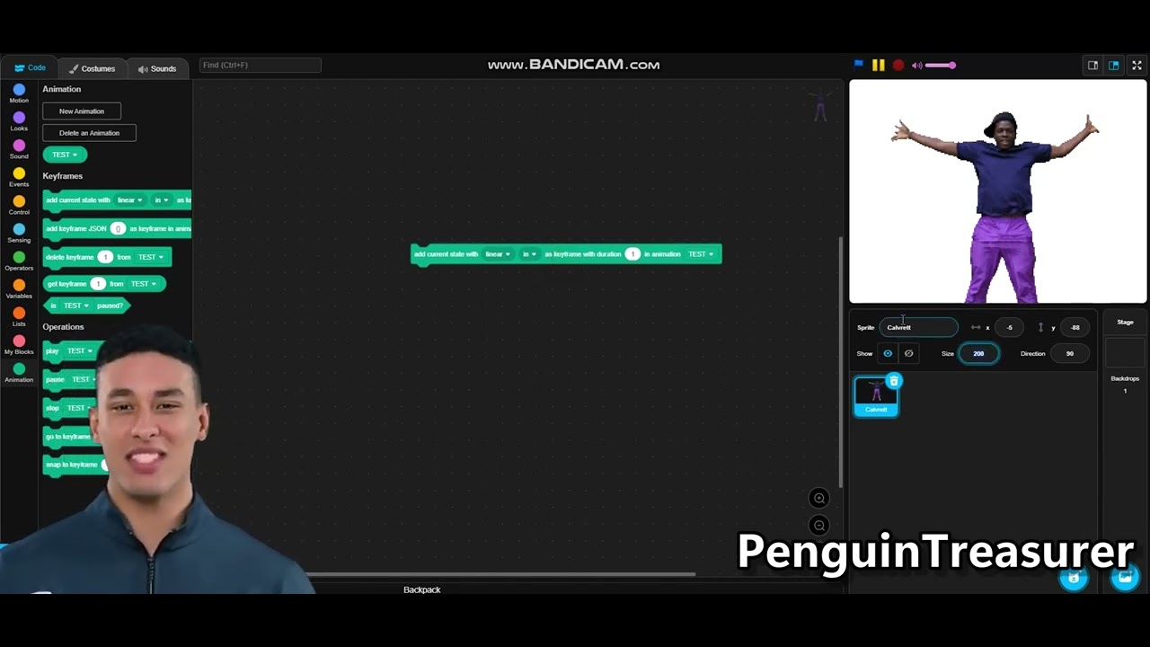 How To Use The Animation Extension Of Penguinmod Youtube
