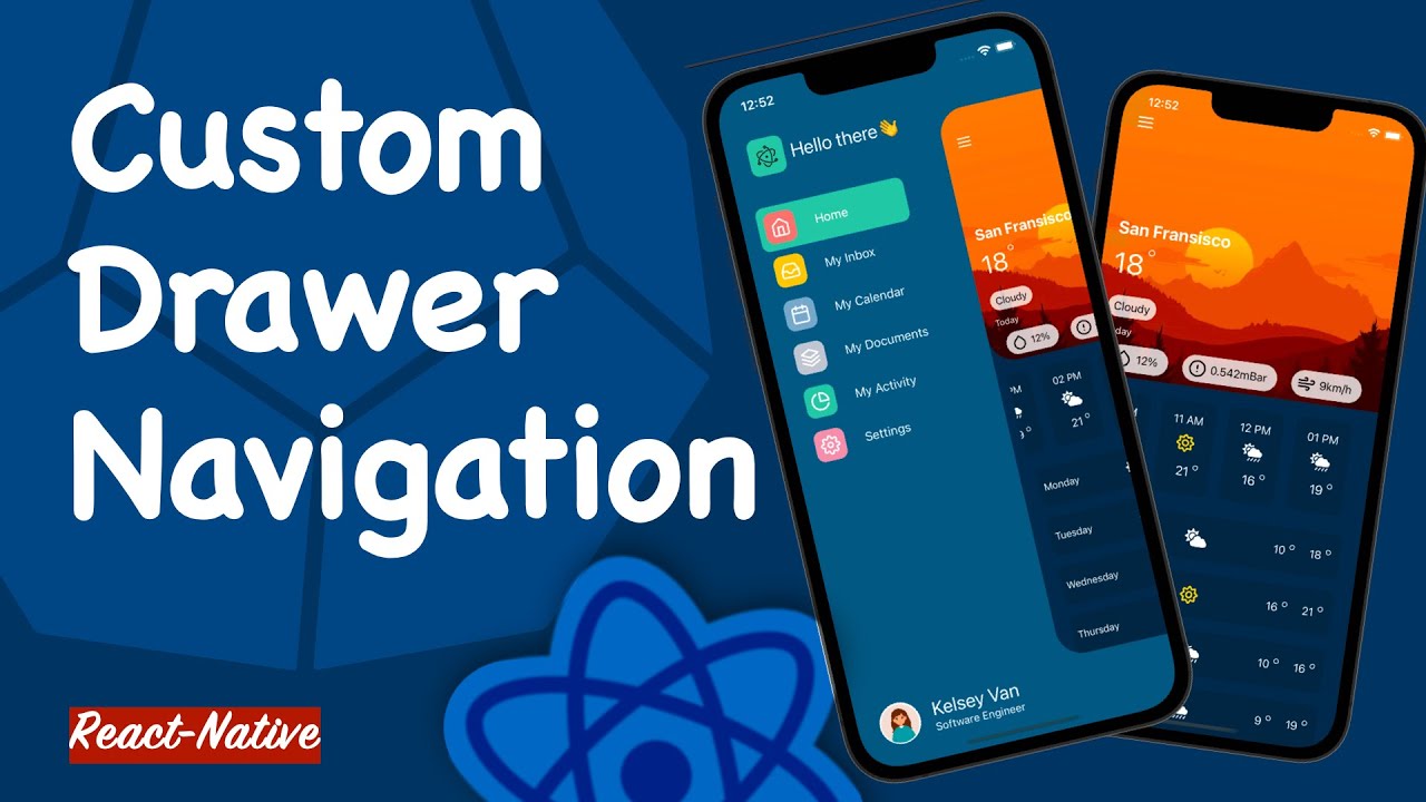 How To Create Custom Drawer Navigation With Animation React Native