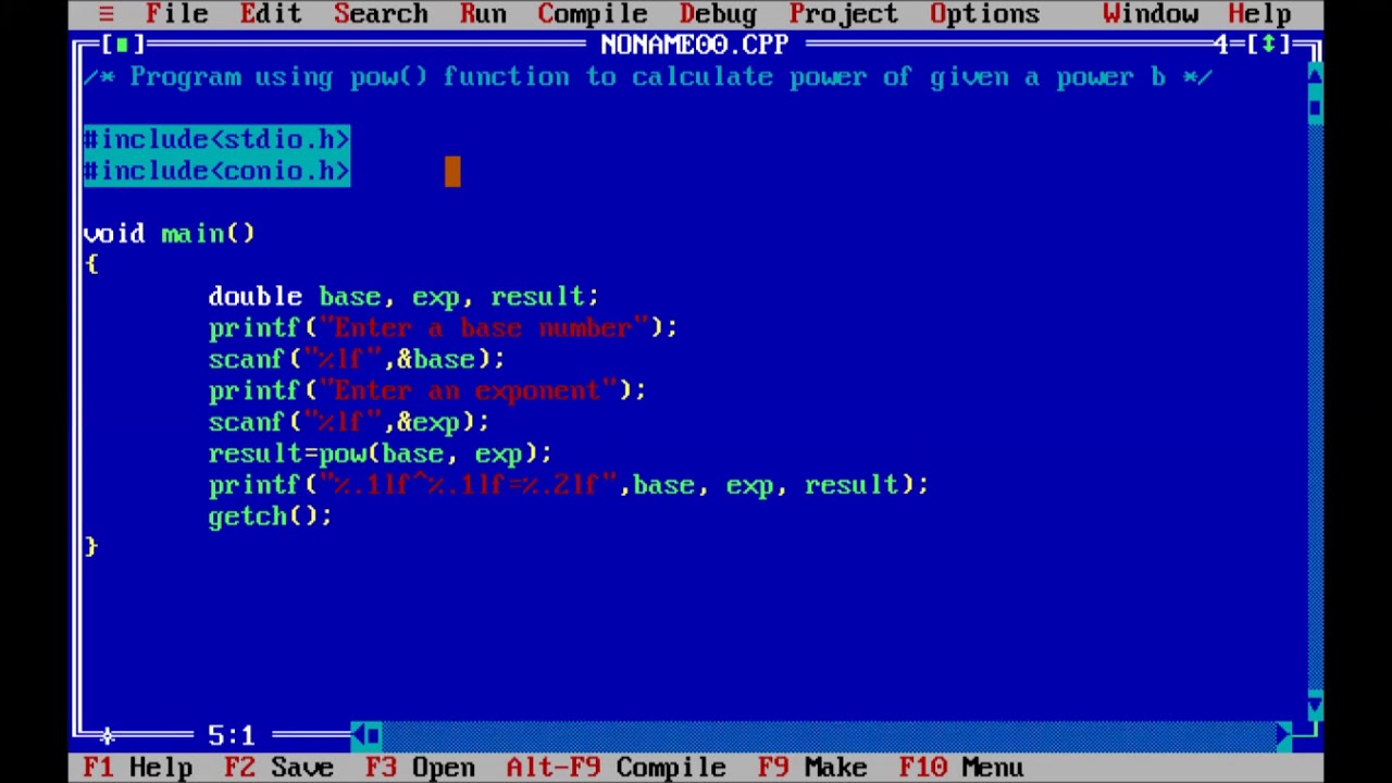 C Programming And Coding For Beginners Part 18 Calculate Power Using