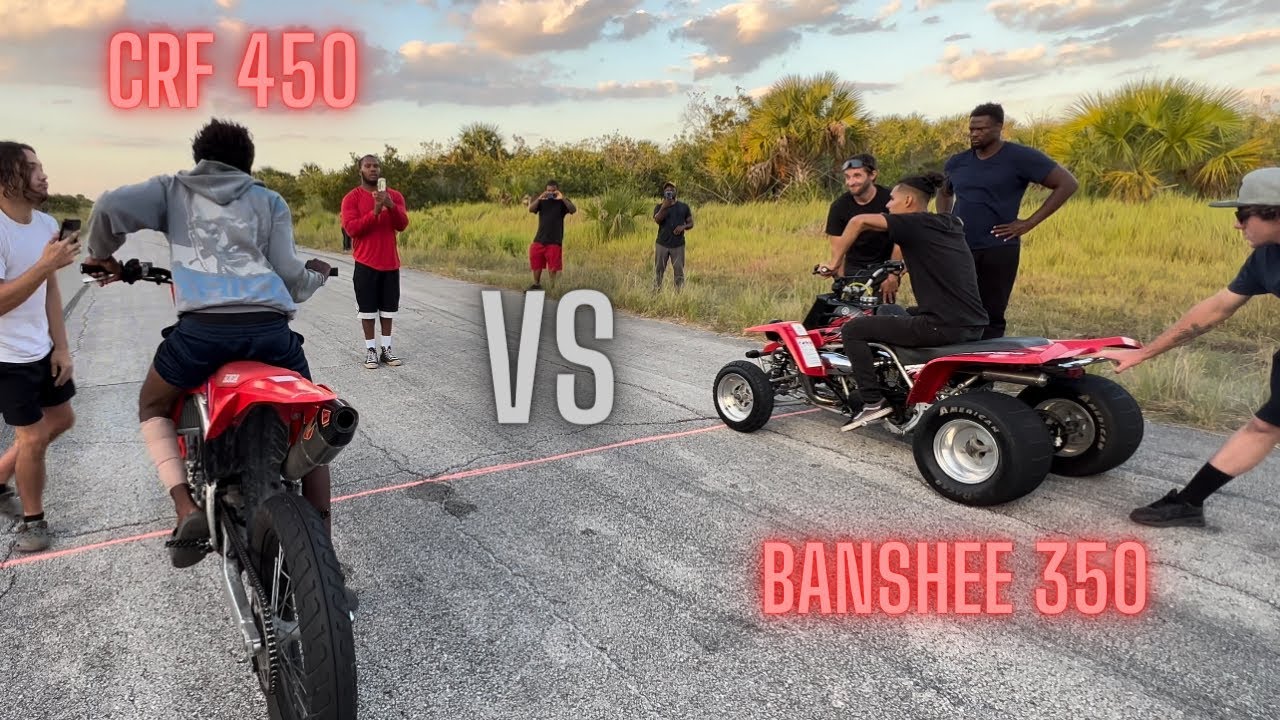 2023 Crf 450 Vs Banshee 350 450 Give Banshee 10 And The Break Like
