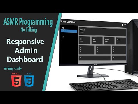 Creating A Responsive Admin Dashboard With Html And Css Only Asmr