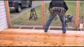 Building A Cedar Deck Woodworking Challenge