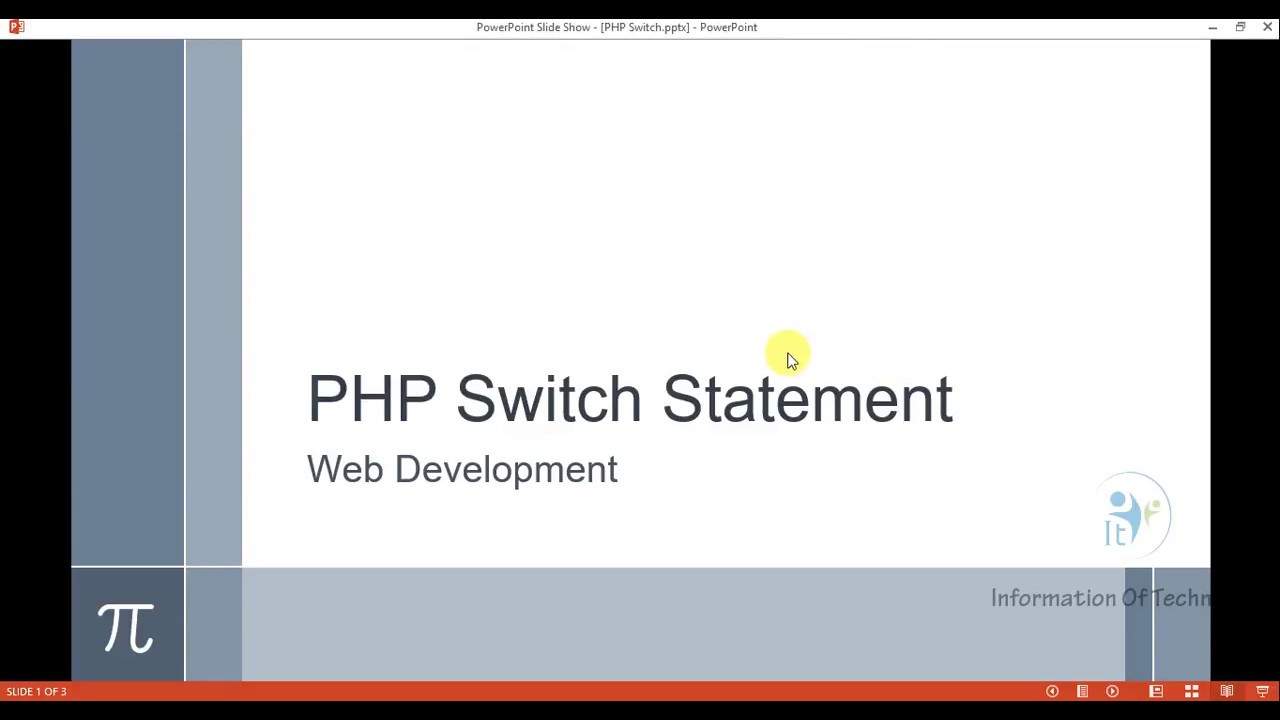 Php Switch Statement Youtube