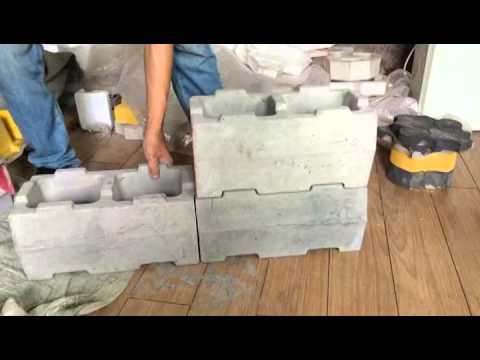 How To Interlock Concrete Block Youtube