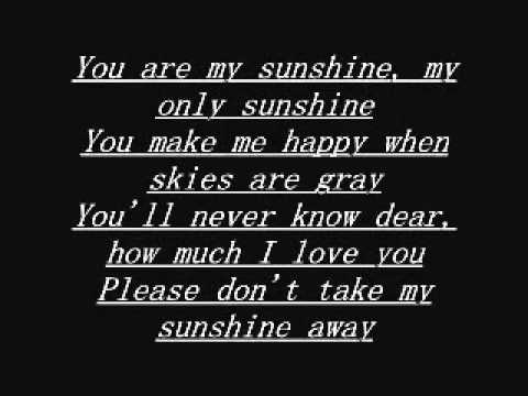 You Are My Sunshine Original Song Chords Chordify