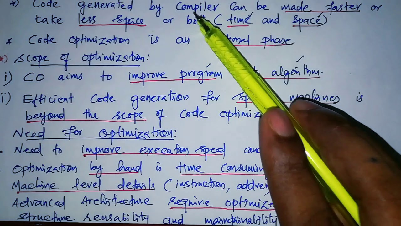 Code Optimization Introduction Youtube