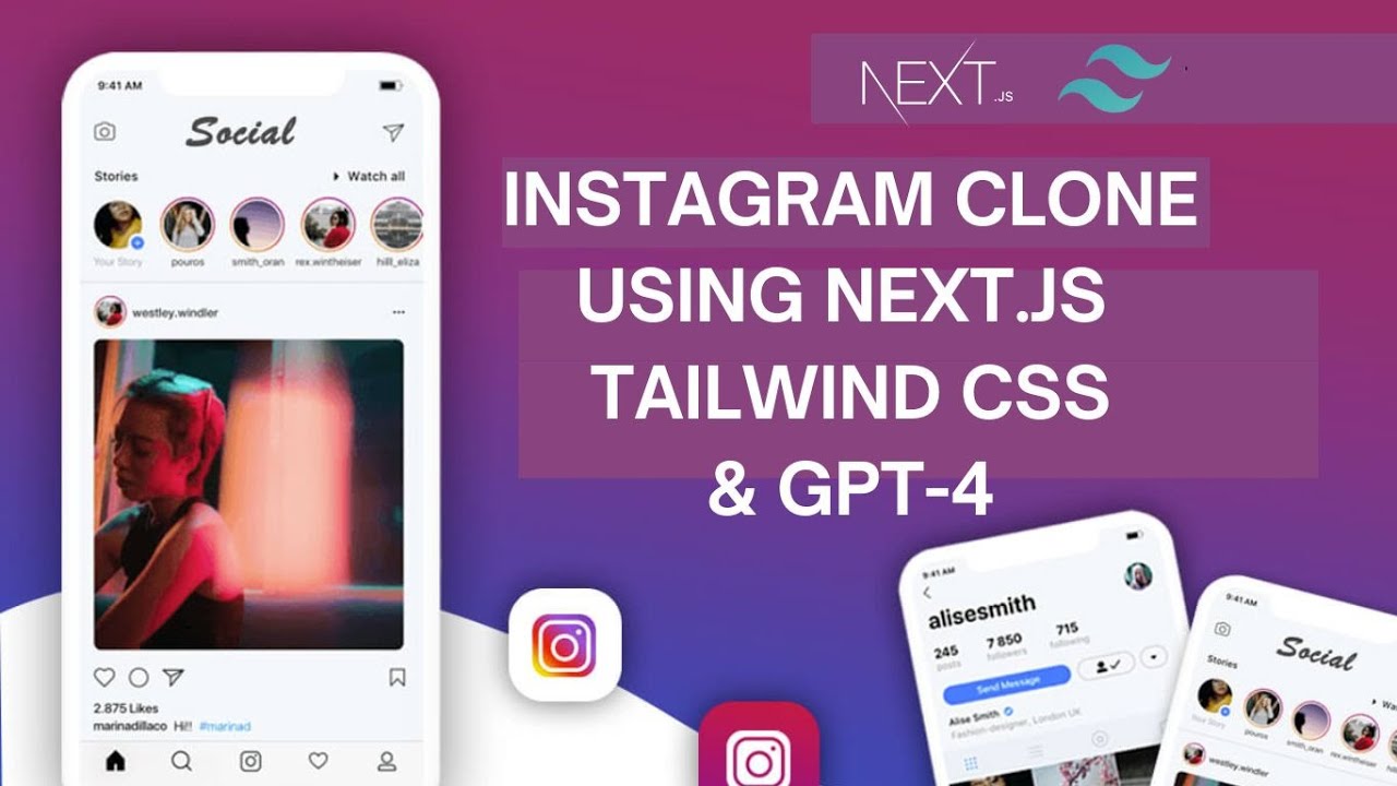 Build Deploy Full Stack Instagram Clone Using Next Js Tailwind Css