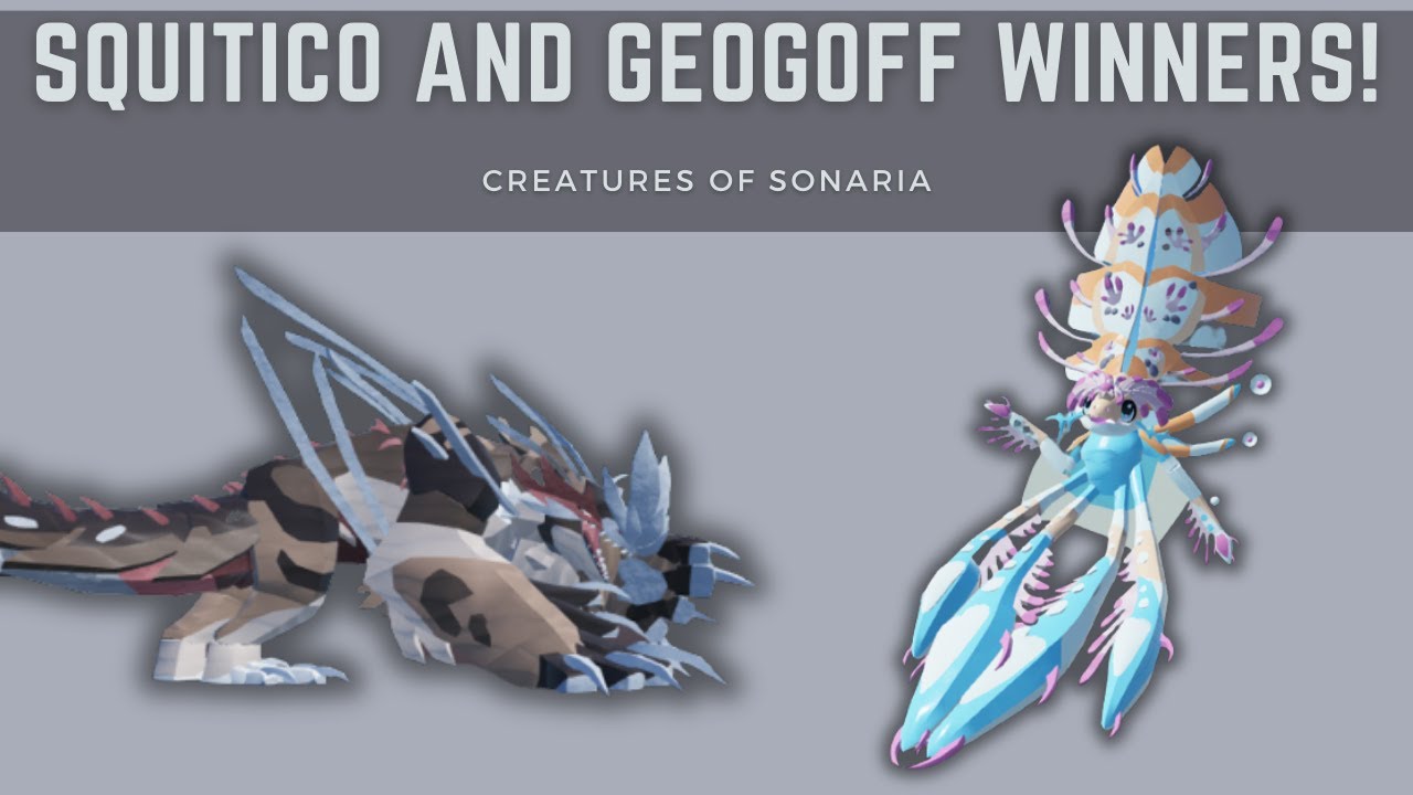 Squitico And Geogoff Winners Creatures Of Sonaria Roblox Youtube