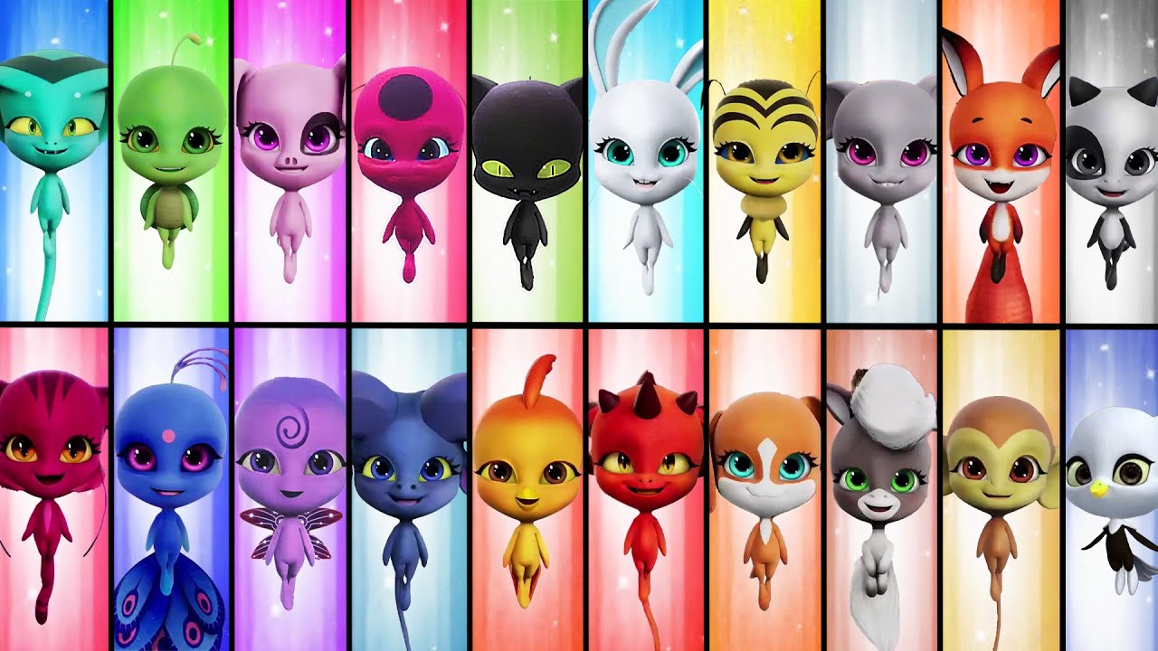 All Kwamis Introduced Including Season 6 Of Miraculous Ladybug Youtube