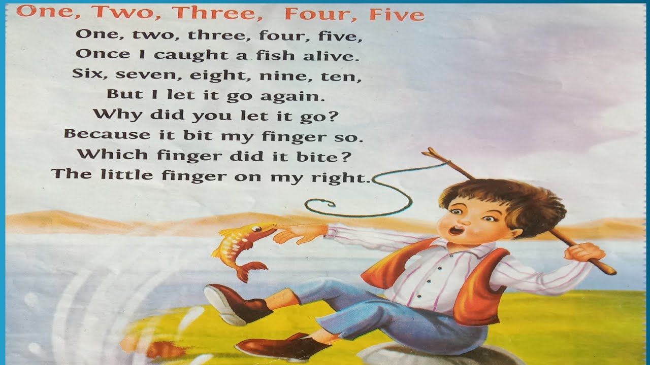 One Two Tree Four Five Song Numbers Name Kids Videonumber Rhyme