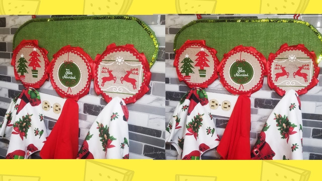 Lindas Ideas Para Navidad 2019 Porta Toallas Navideño Manualidades