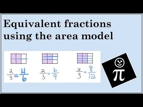 Math Fractions Area Models