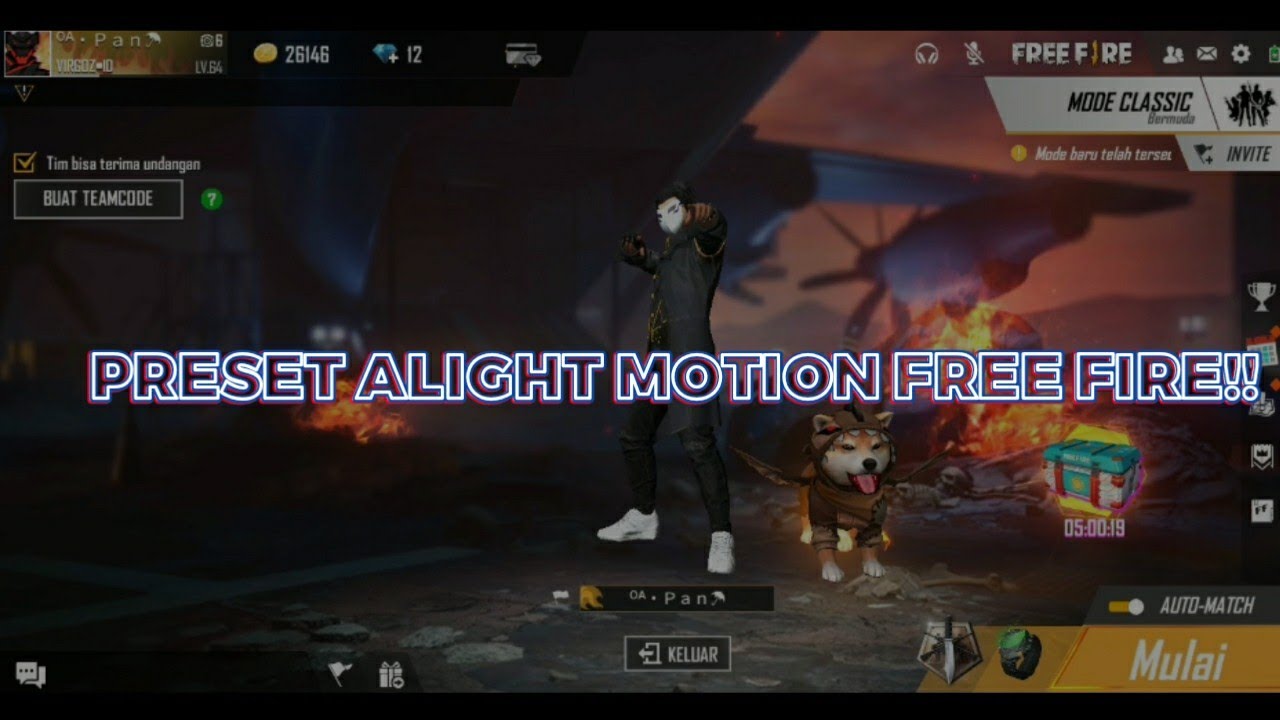 Preset Alight Motion Free Fire Viral Youtube