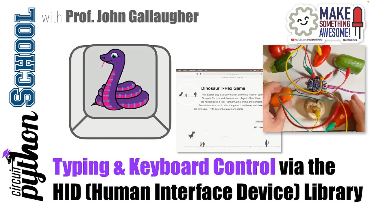 Typing And Keyboard Control Using The Hid Library Circuitpython School