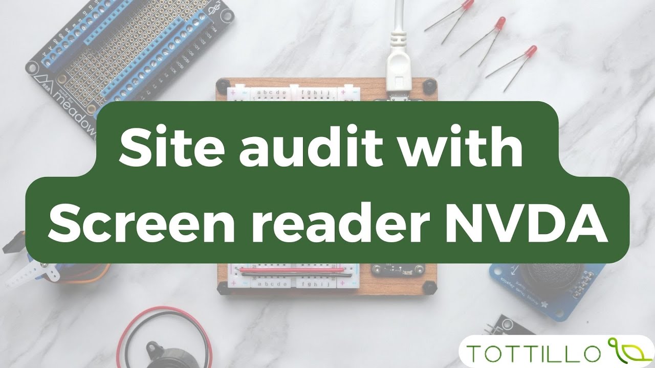 Web Accessibility Audit Using Nvda Screen Reader Youtube
