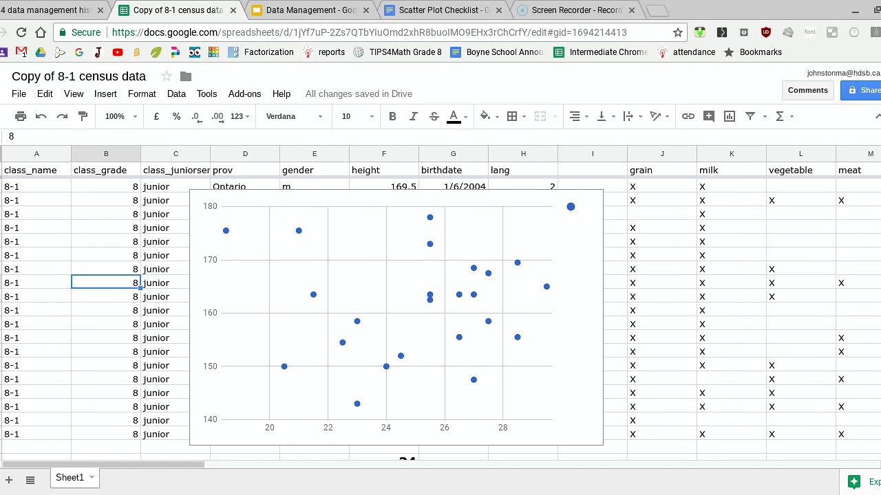 Scatter Plots On Google Sheets Youtube