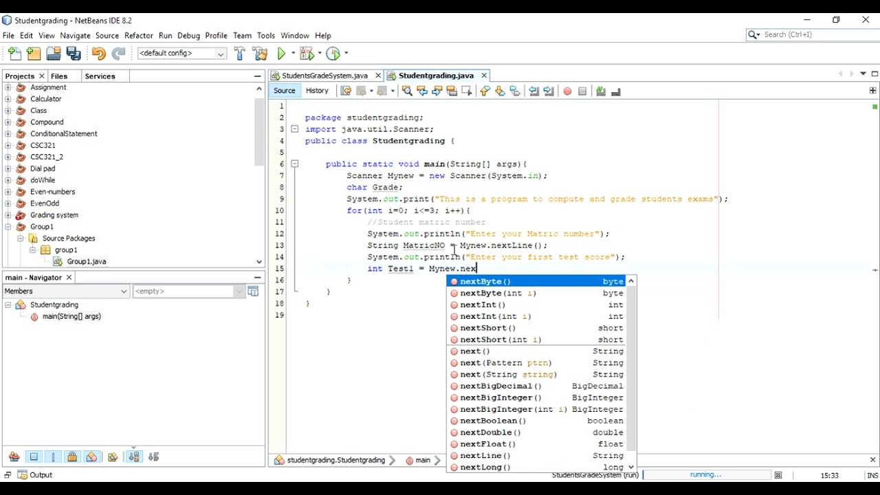 How To Build Students Grading System In Java Youtube