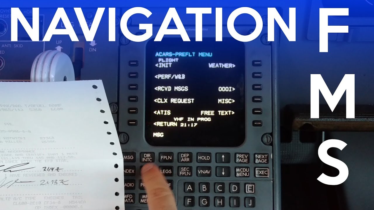 Acars How Airline Pilots Navigate Fms Youtube