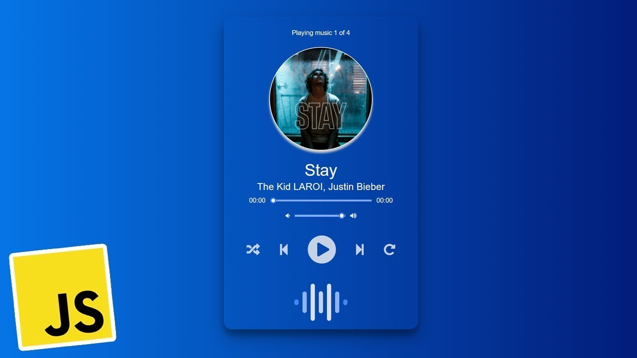 Build Music Player With Javascript Javascript Music Player Vanilla