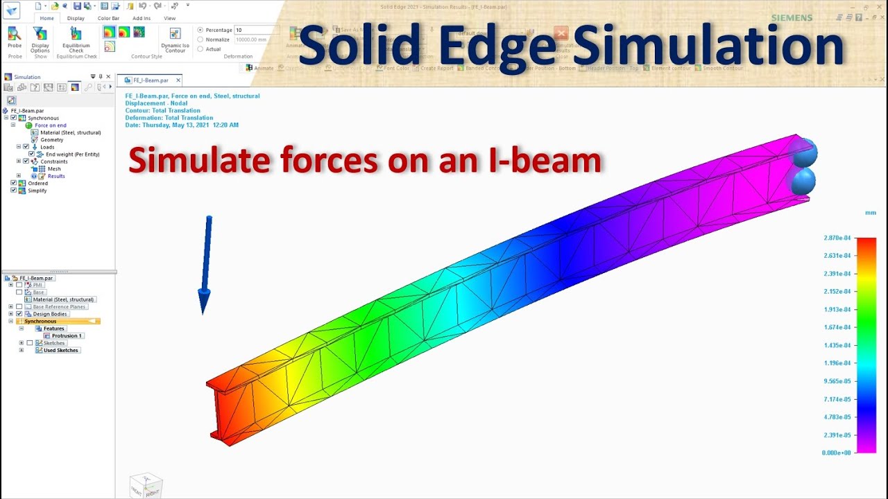 Solid Edge Simulation Fea Tutorials 2 Linear Static Analysis