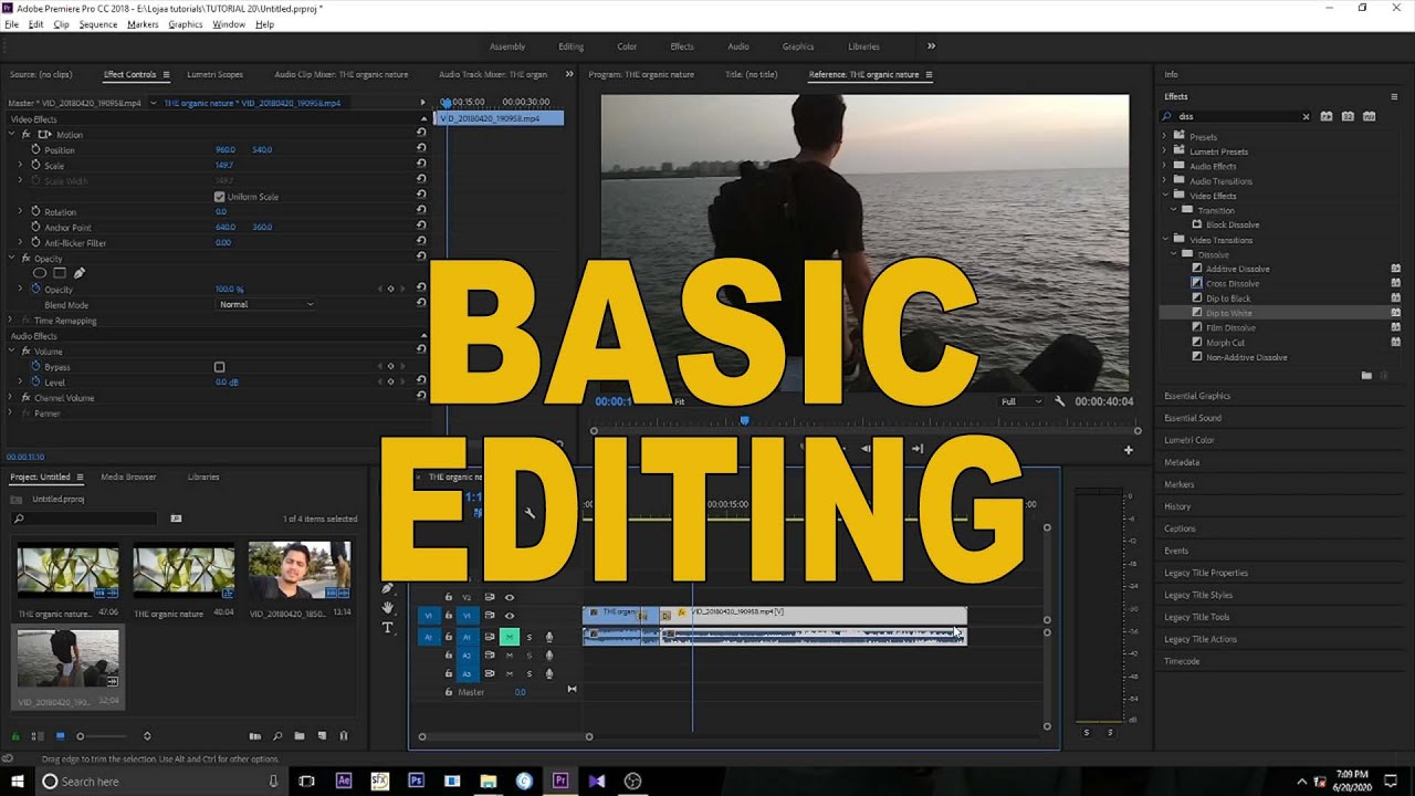 рџ Adobe Premiere Pro Cc Basic Editing For Beginners рџџјрџ Premiere Pro