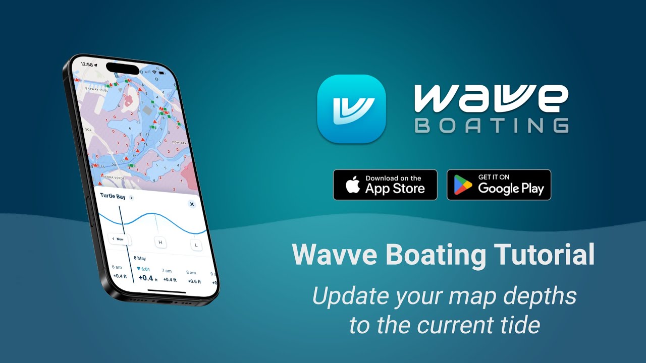 How To Update Your Map Depths To The Current Tide Youtube
