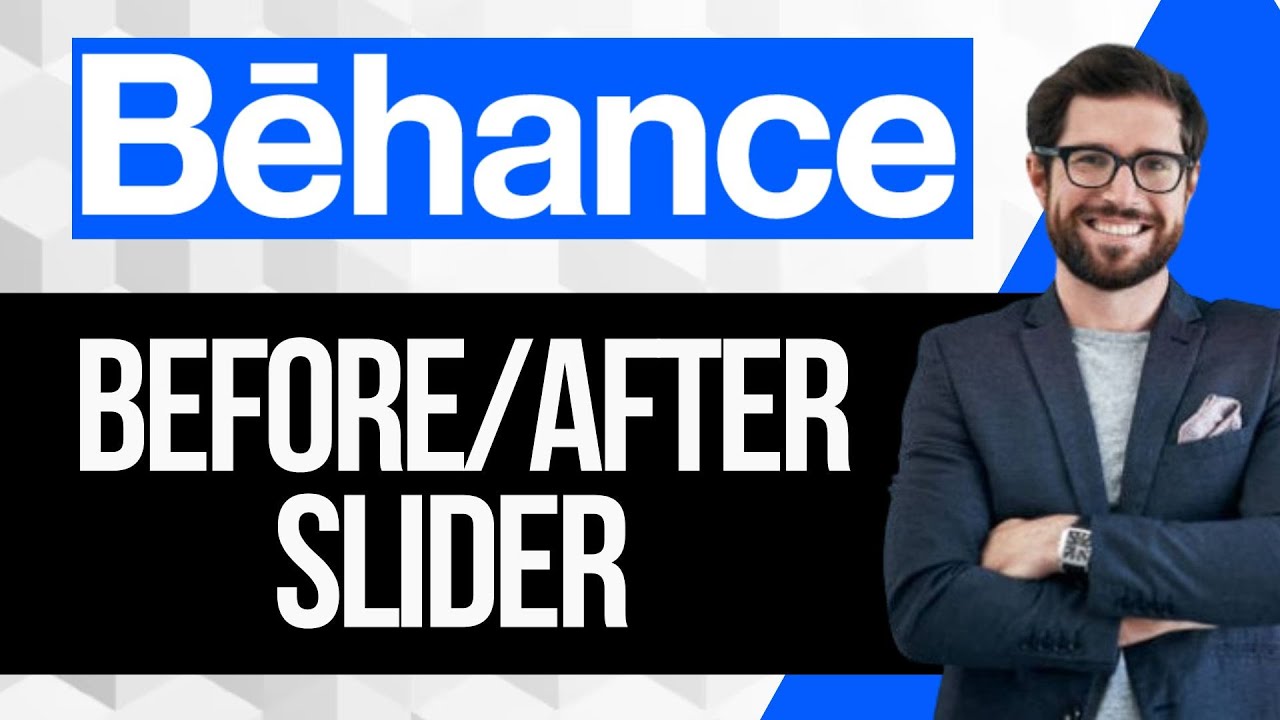 How To Create Before After Slider In Behance Youtube