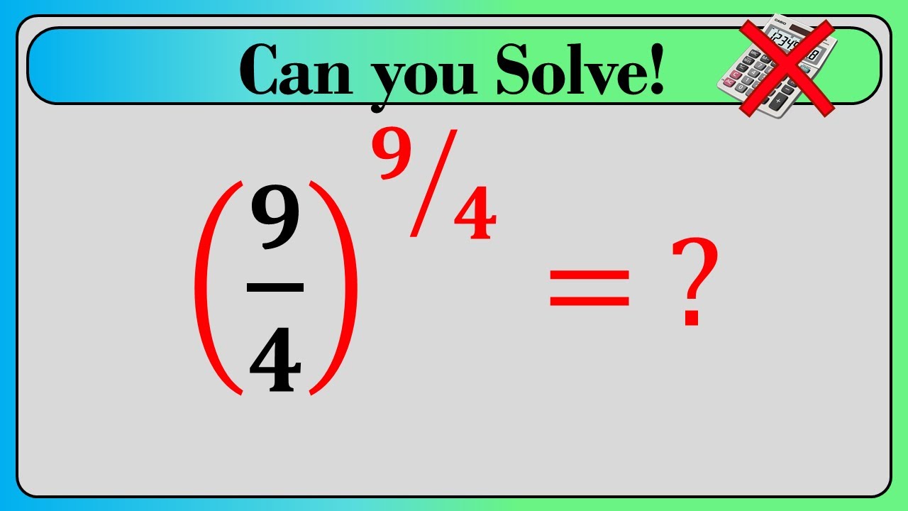 Nice Exponent Math Simplification How To Solve Youtube