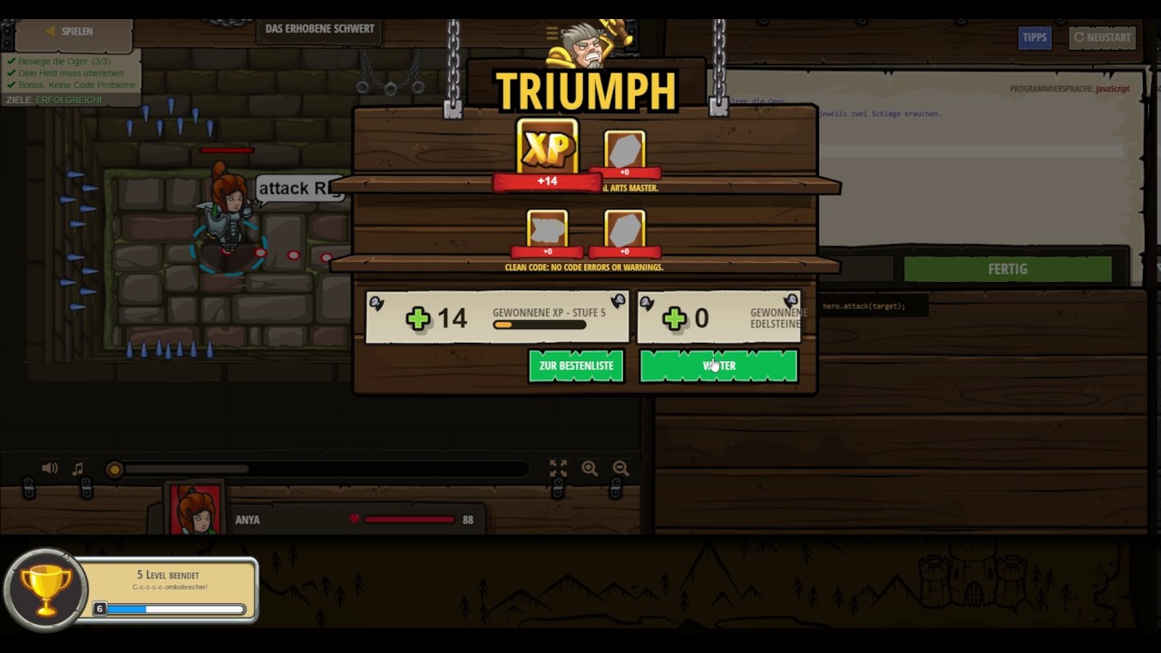 Let S Play Codecombat Part 1 Einstieg In Javascript Youtube