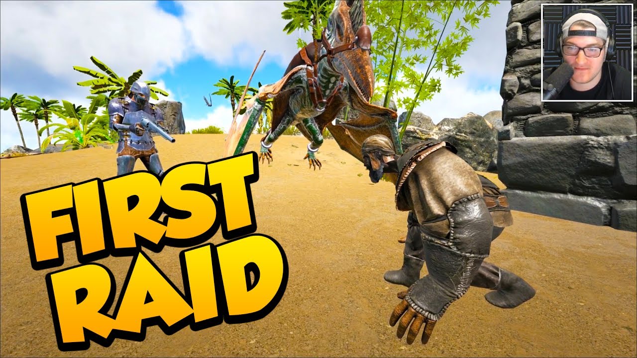 The First Raid Ark Survival Evolved Ragnarok Pvp 3 Youtube