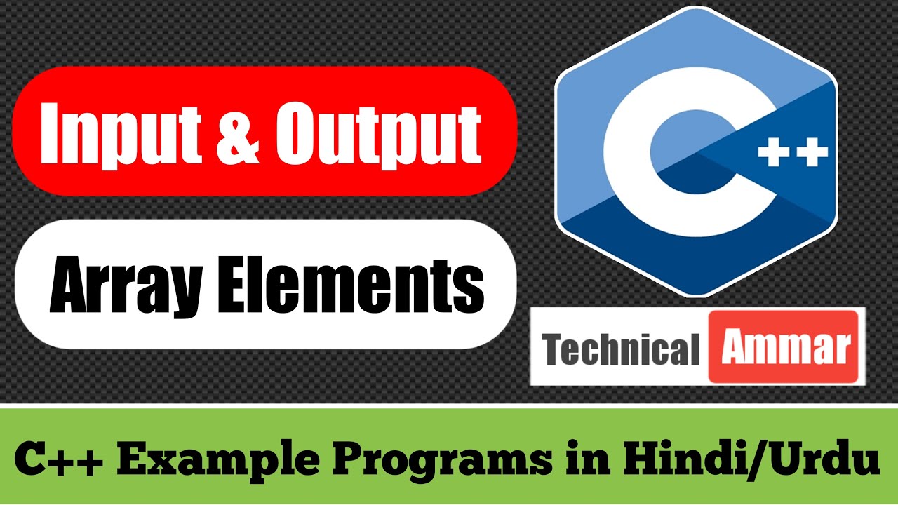 Print Array Elements In C C Example Programs 79 Youtube