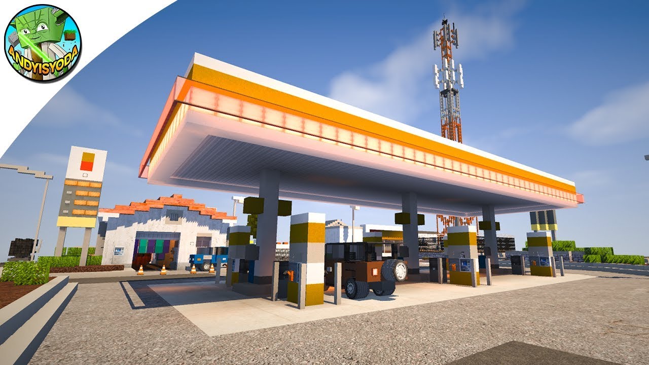 Andyisyoda Keralis Minecraft Gas Station Youtube