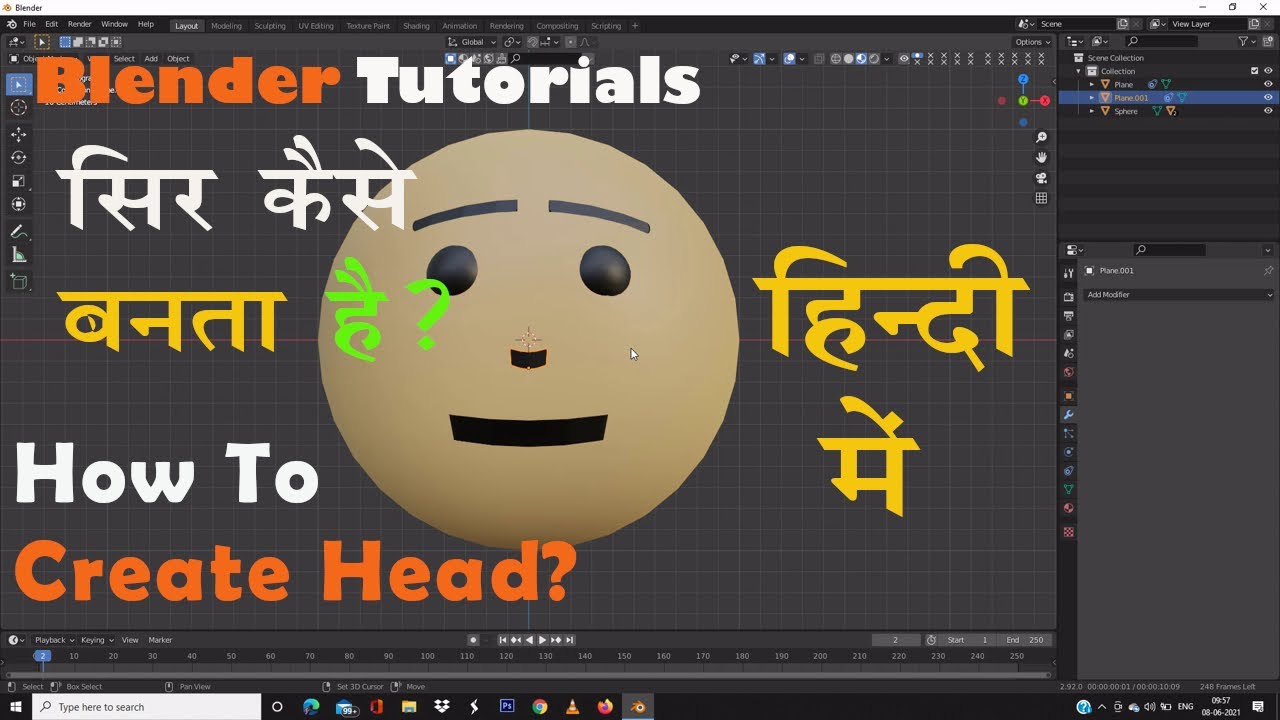 How To Create Head In Blender Blender Head Modeling Blender