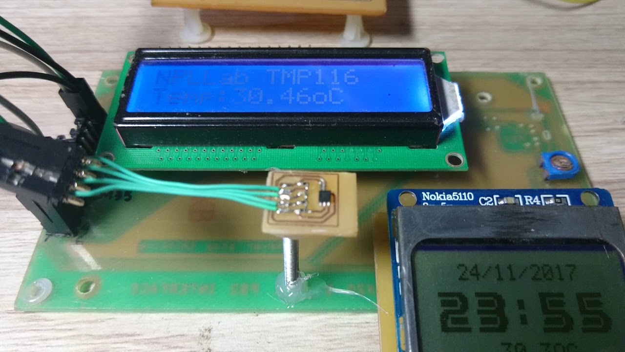 Tmp116 Digital Temperature Sensor Using Stm8s Youtube