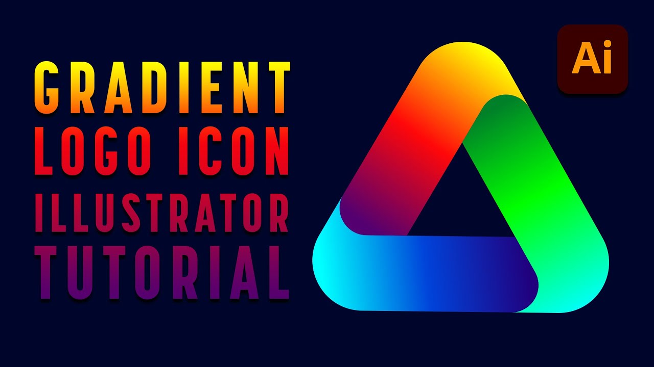 Modern Gradient Logo Design Illustrator Tutorial Youtube
