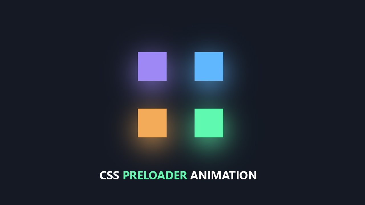 How To Make Preloader Animation Using Html Css Css Animation Youtube