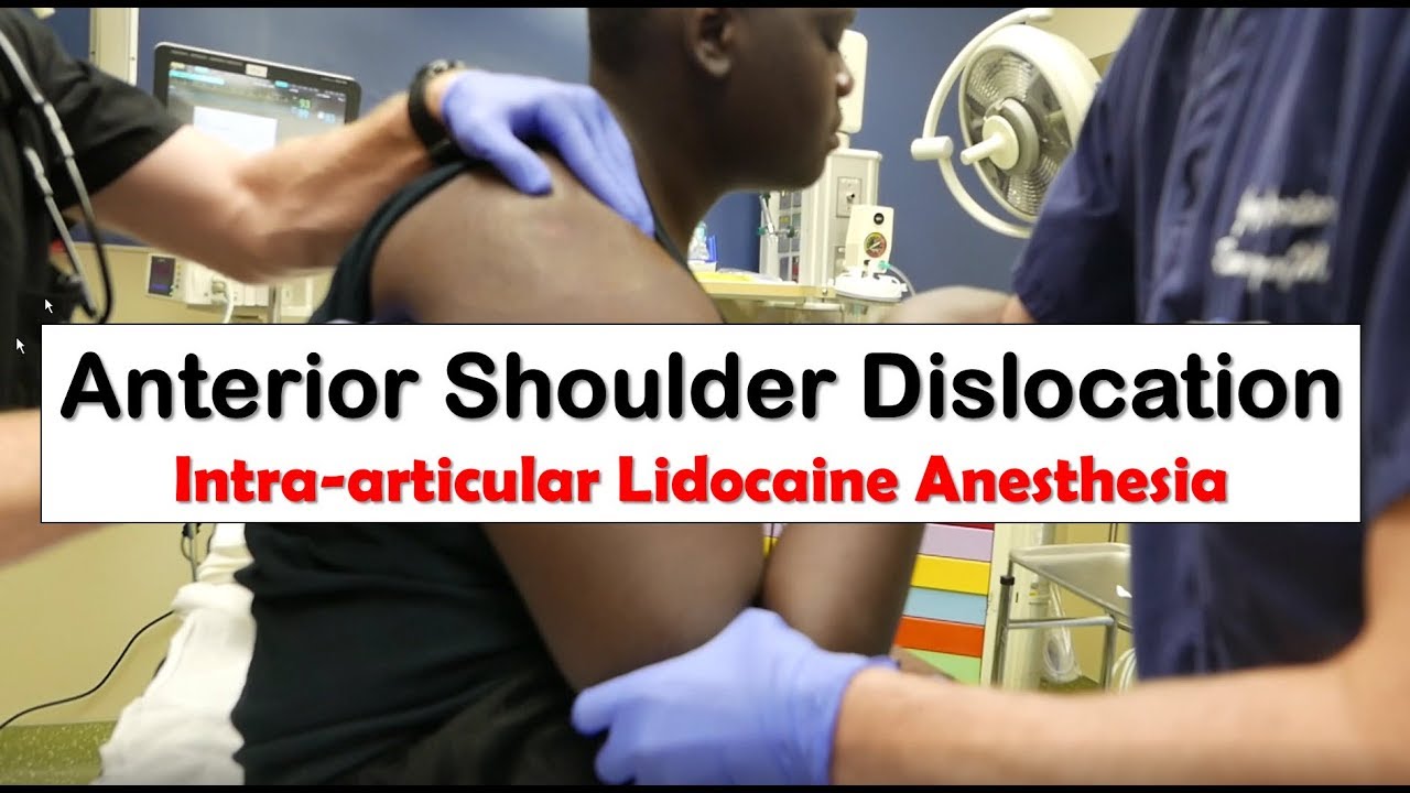 Anterior Shoulder Dislocation And Anesthesia With Intra Articular