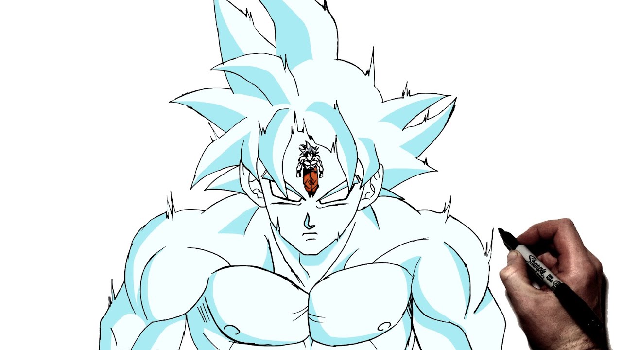 How To Draw Goku Ultra Instinct Aura