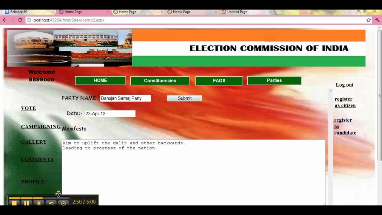 Automated Voting System Youtube