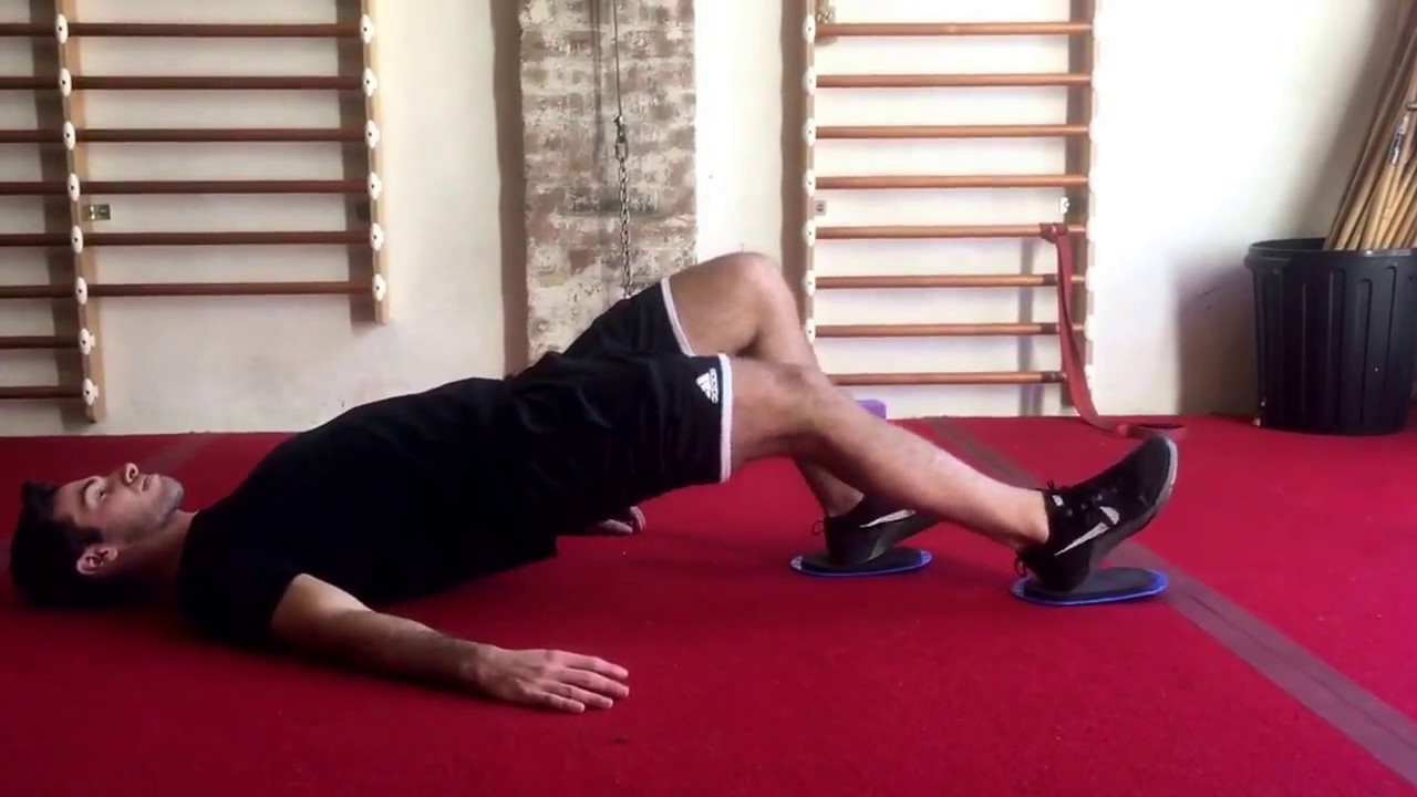 Hamstring Slide Alternating Legs Youtube