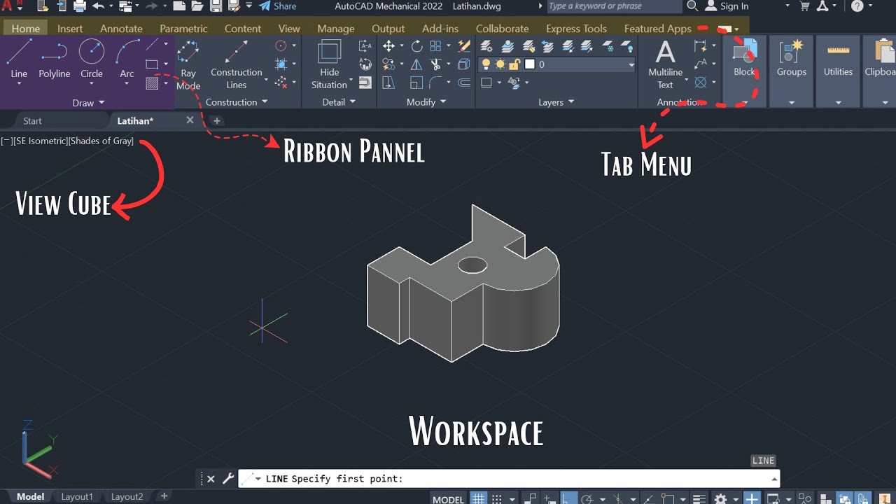 Interface Autocad Itu Penting Watch Now Youtube