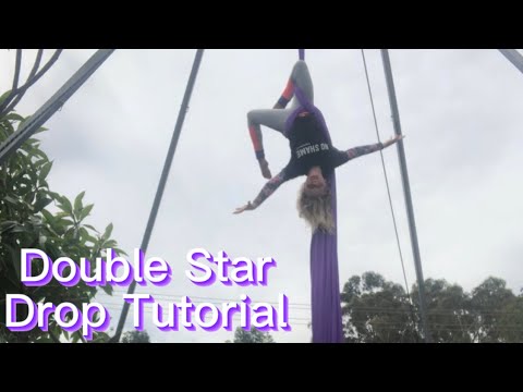 Double Star Drop Tutorial Aerial Silks Intermediate Drop Youtube
