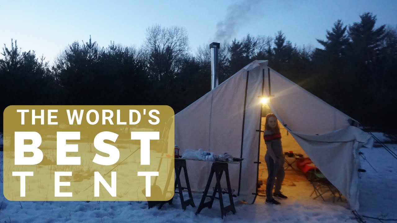 The Best Tent In The World Winter Tent Camping Setup In Freezing