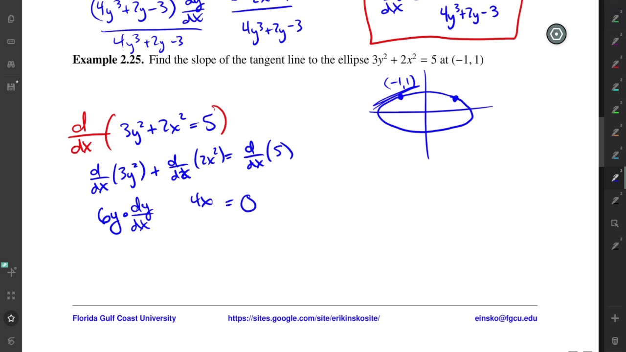 Elementary Calculus Example 2 25 Youtube