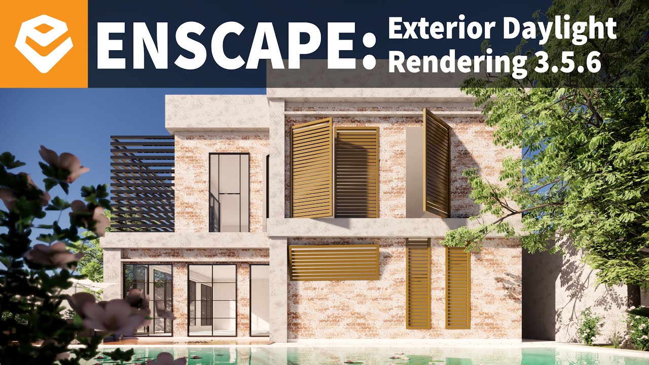 I Created Realistic Exterior Render In Enscape Here Is How Youtube