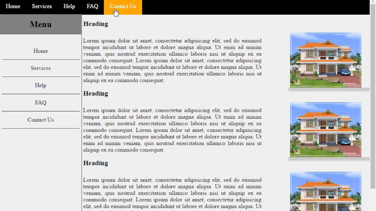 Html 5 Css3 Layout Youtube