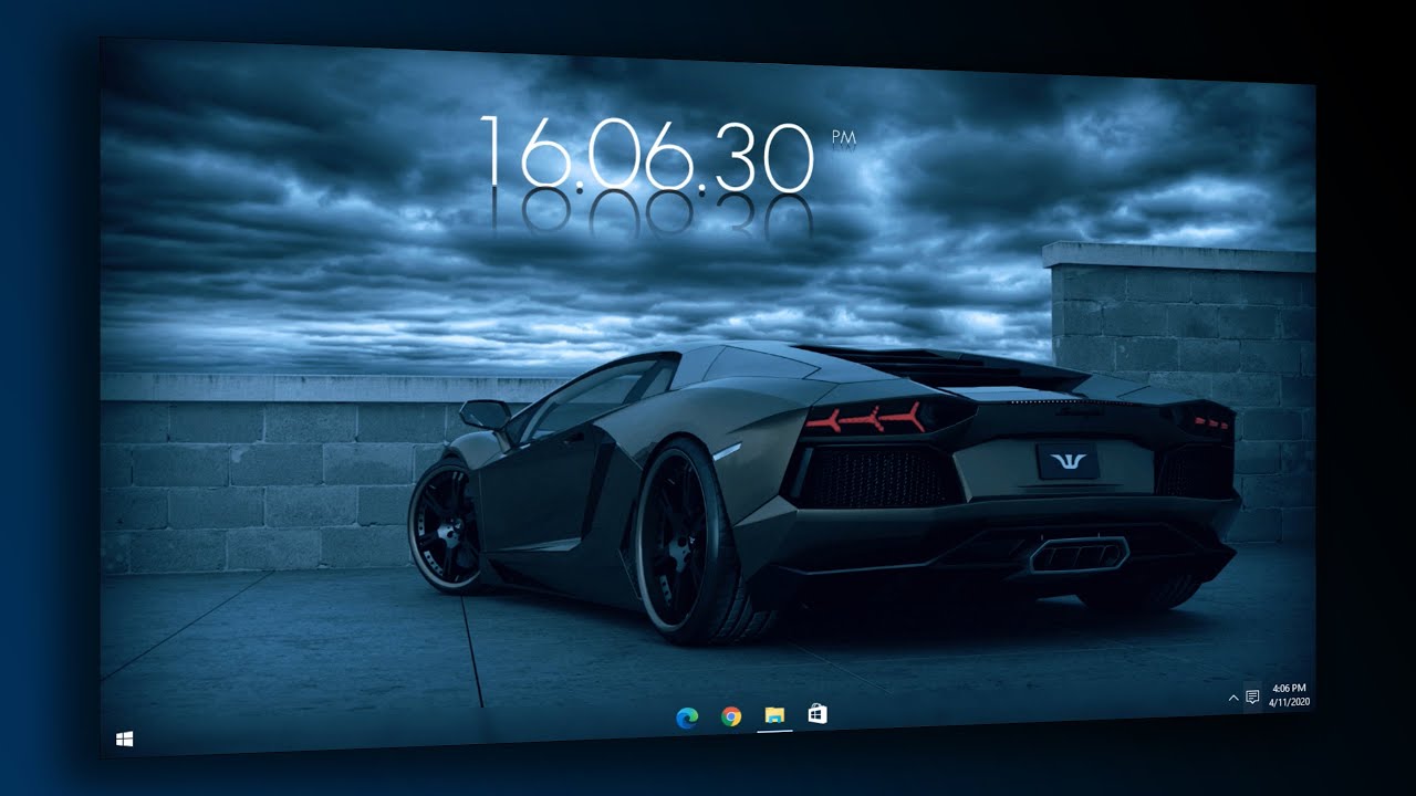 How To Make Windows 10 Look Aesthetic Lamborghini Theme Youtube
