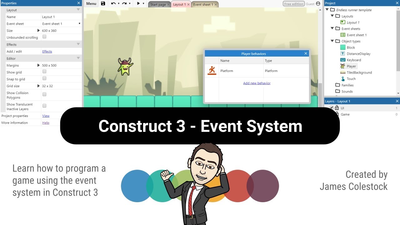 Construct 3 Event System Youtube