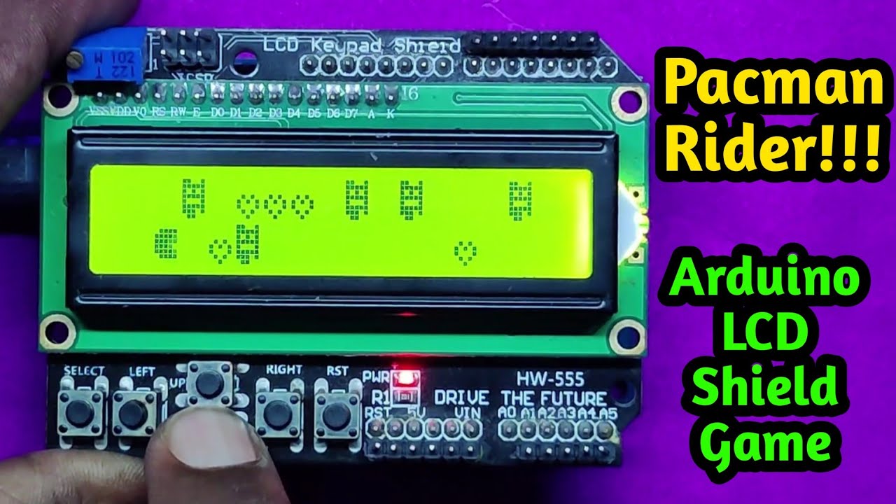 Pacmanrider Pacman On The Arduino Lcd Keypad Shield Arduino Lcd
